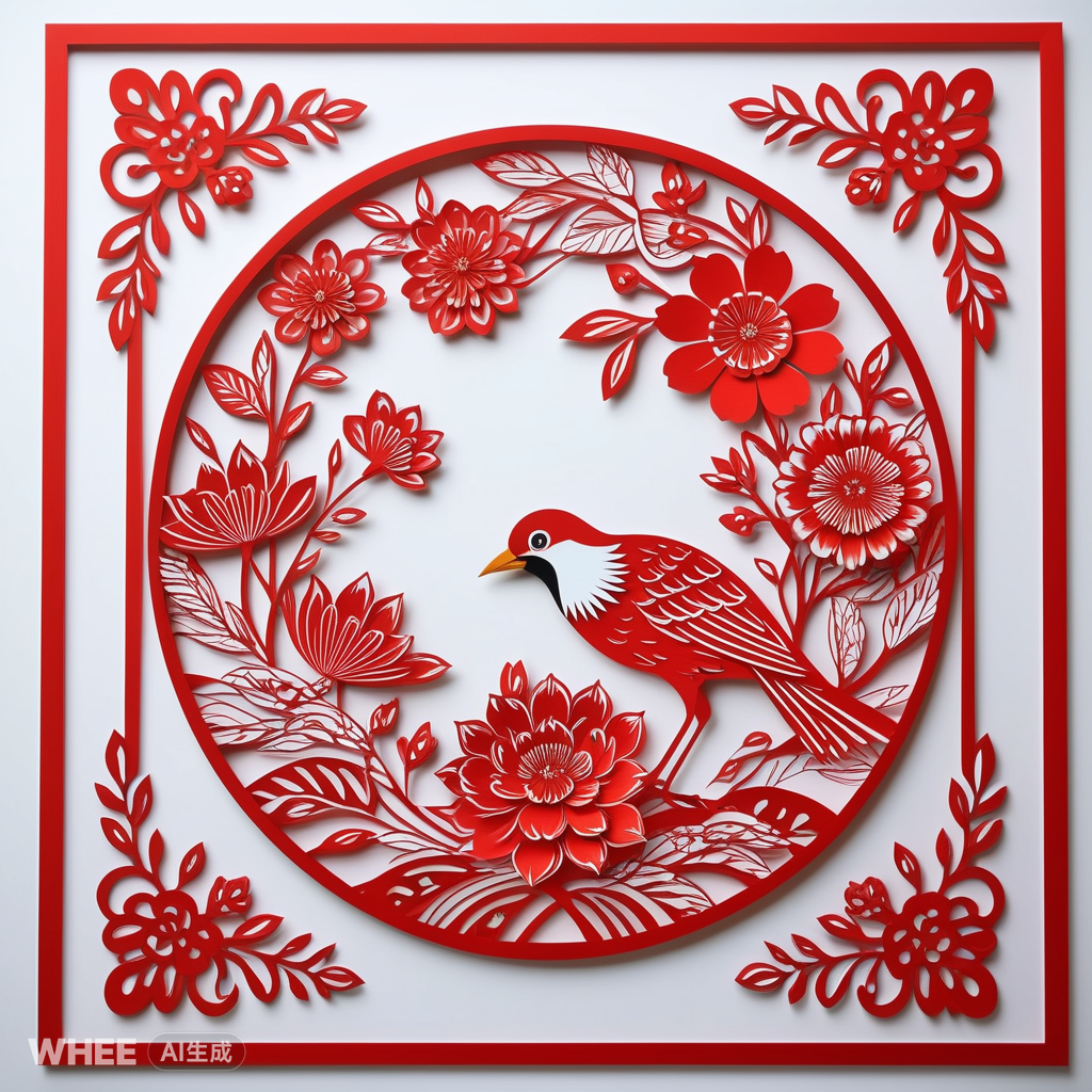 吉祥如WHEE——AIGC实践之中国非遗剪纸_Contra实验编程-站酷ZCOOL