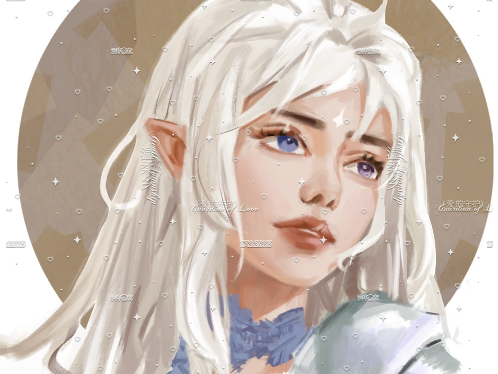 “她像雪花一般轻盈”_CG_德馨-站酷ZCOOL