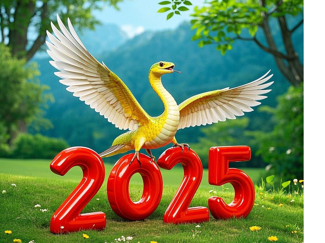 2025蛇年 新年快乐 展翅高飞_沙僧SEA-站酷ZCOOL