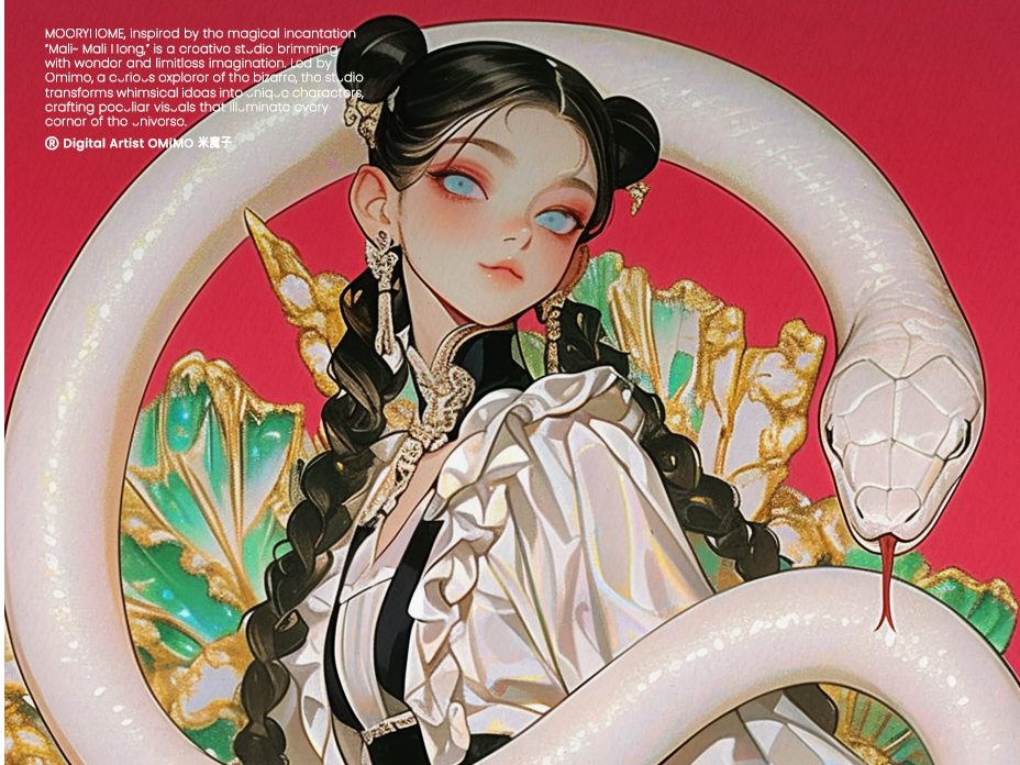 灵蛇伴姝_米魔mimimo-站酷ZCOOL