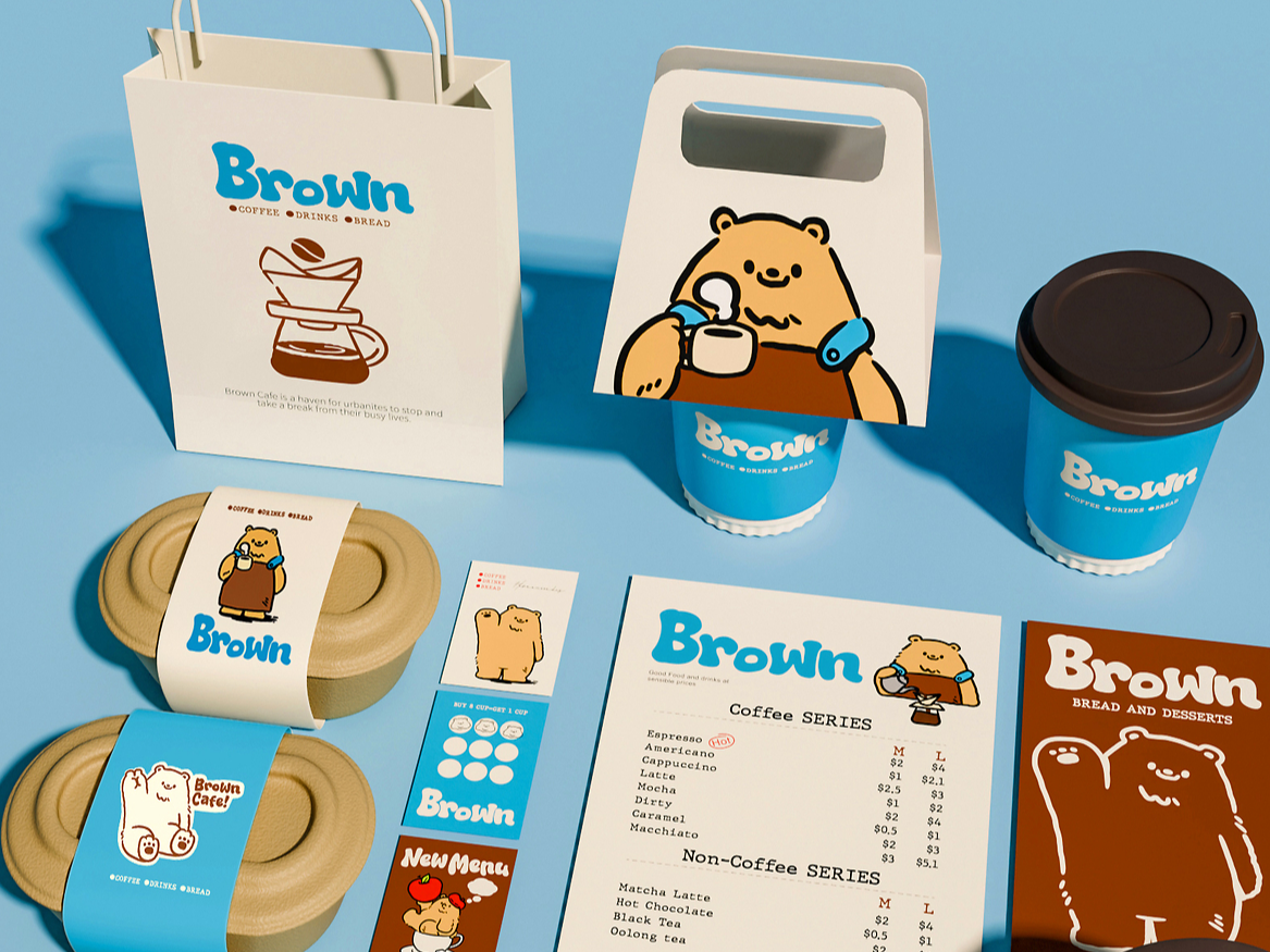 布朗咖啡Brown Cafe | 城市一隅,充满温情的咖啡馆_TropiCo椰林设计-站酷ZCOOL