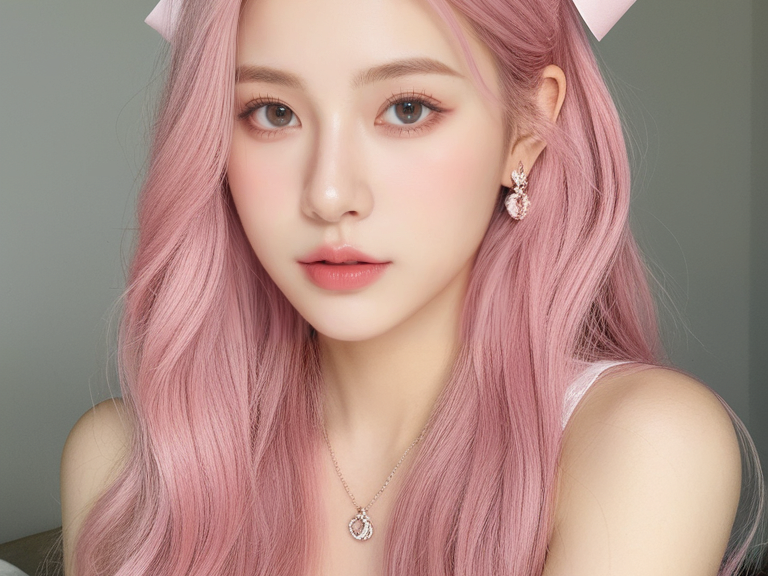 粉色头发女生12_呜哈哈哈哈2-站酷ZCOOL