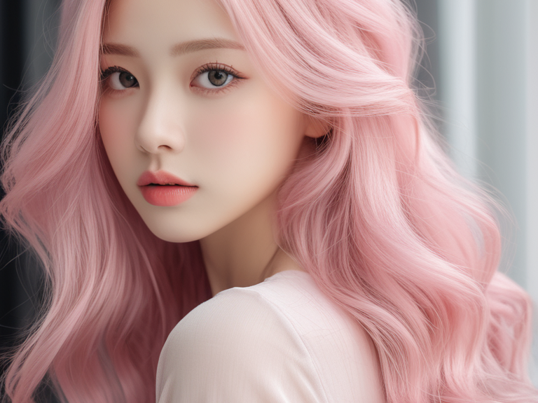 粉色头发女生4_呜哈哈哈哈2-站酷ZCOOL