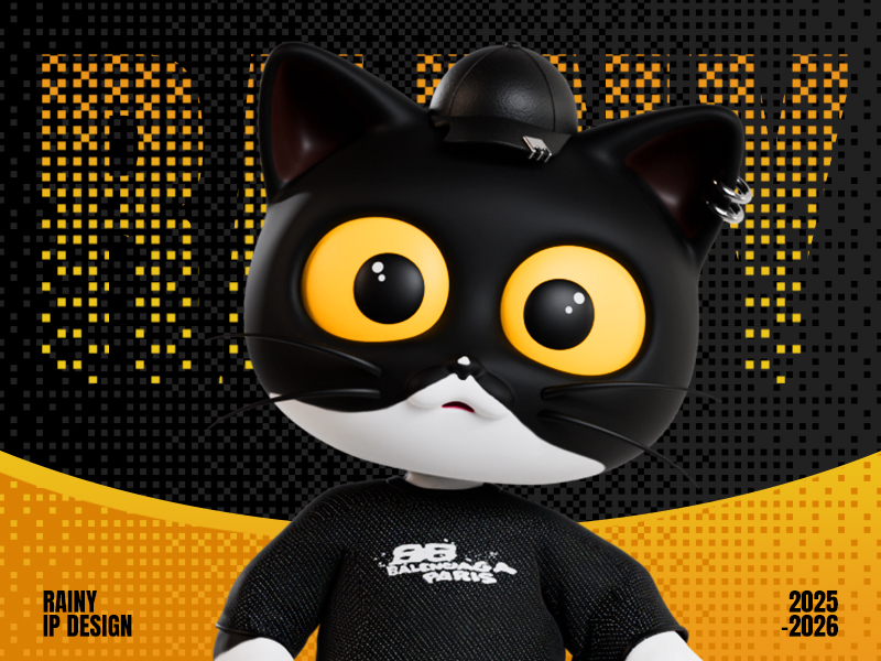 IP形象设计｜小黑猫rainy_小黑喵rainy-站酷ZCOOL