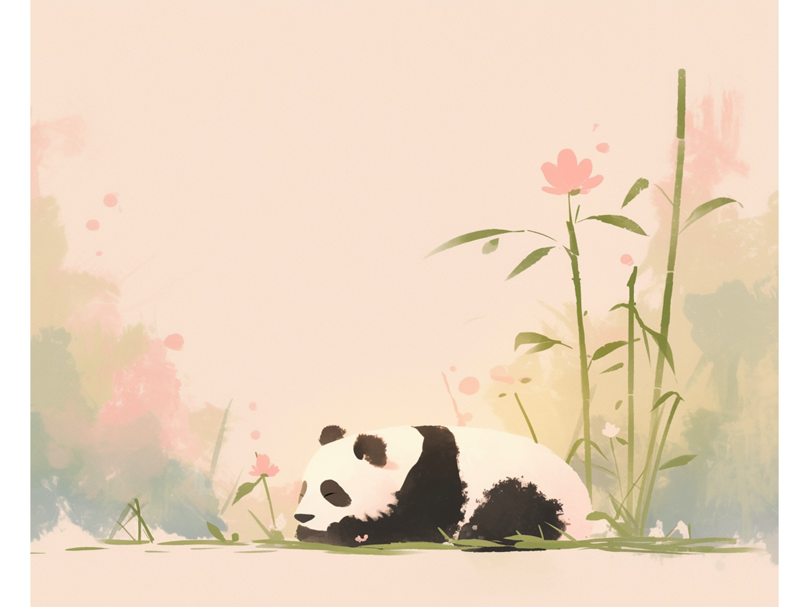 村落动物水彩背景_平凡路人zzz-站酷ZCOOL