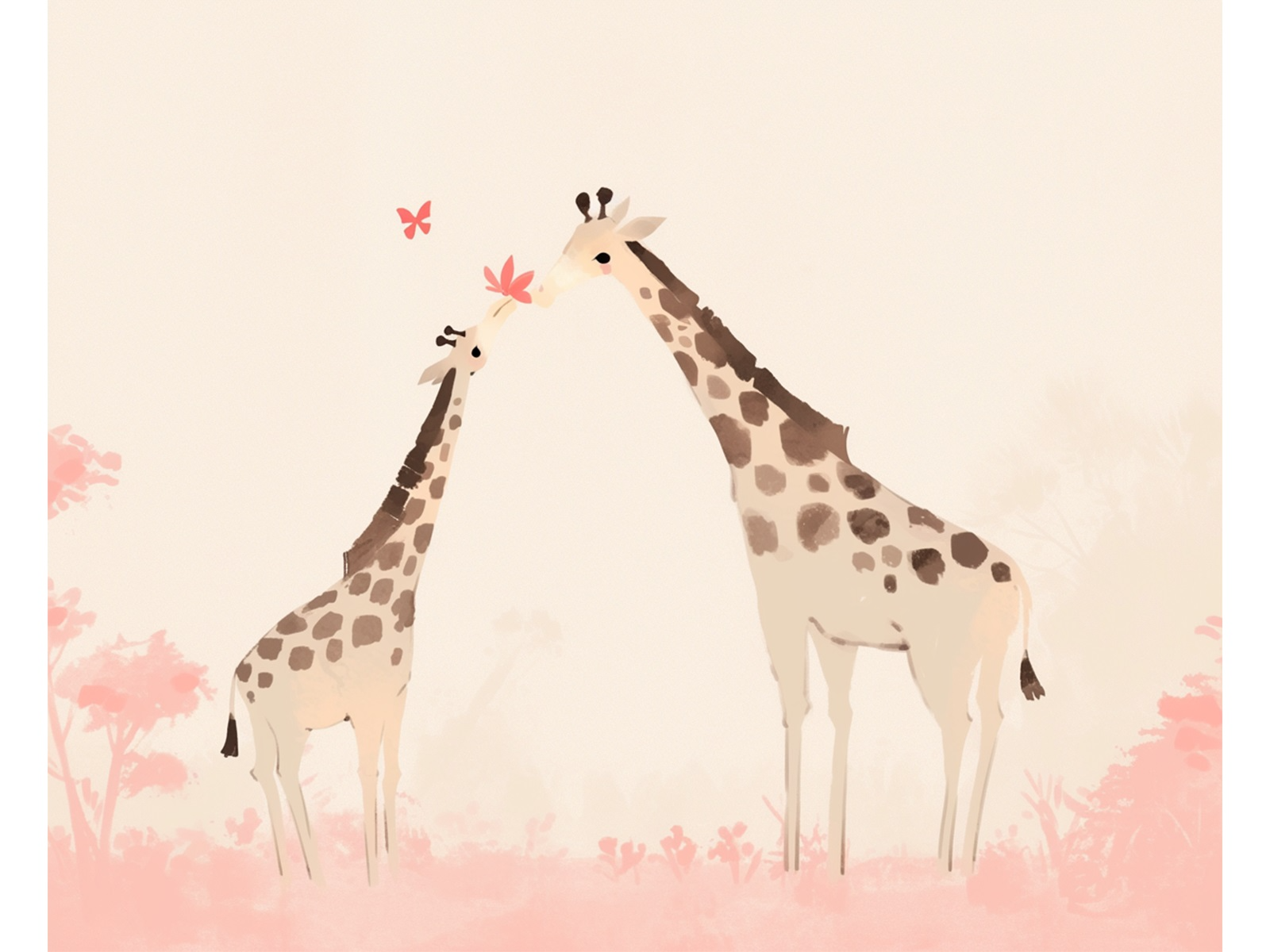 村落动物水彩背景_平凡路人zzz-站酷ZCOOL