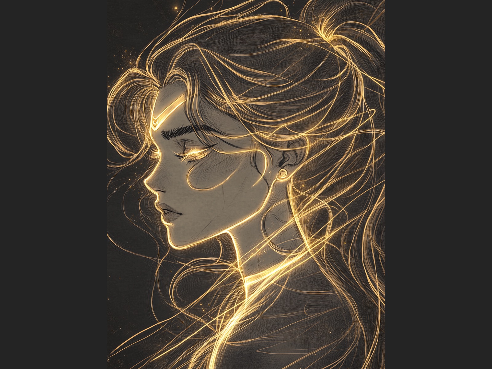 光线绘画插图_AIdoll-站酷ZCOOL