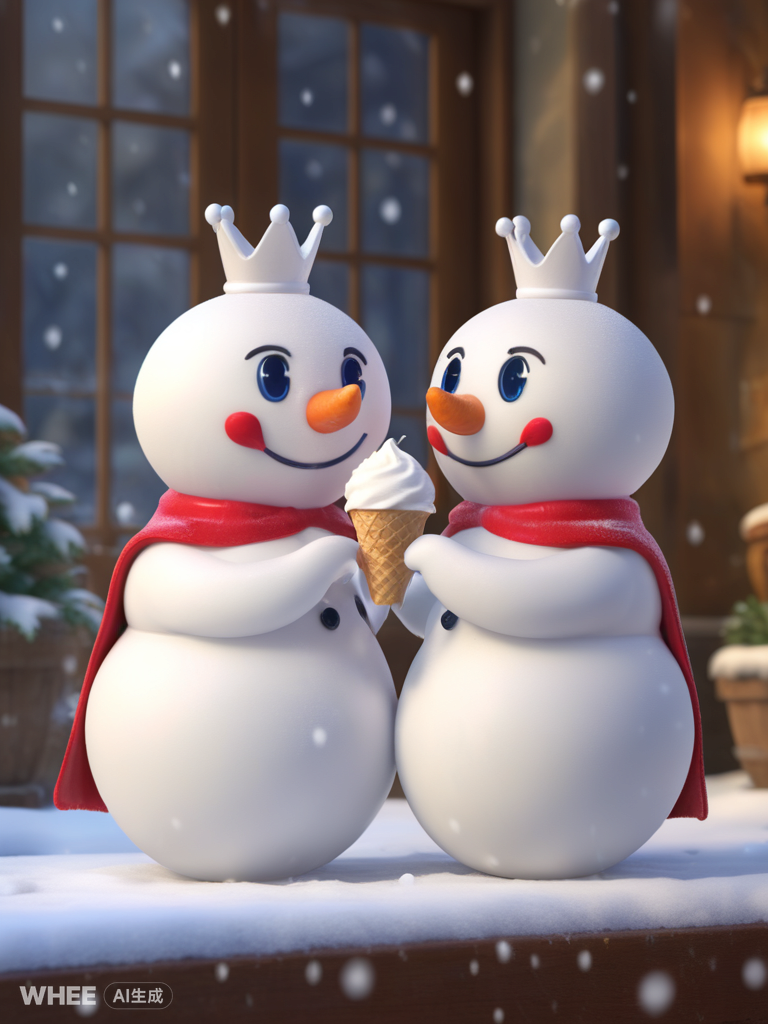WHEE雪王AIGC海报_大橙子0817-站酷ZCOOL