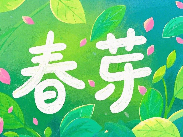 春天绿色春芽_恺哥666-站酷ZCOOL