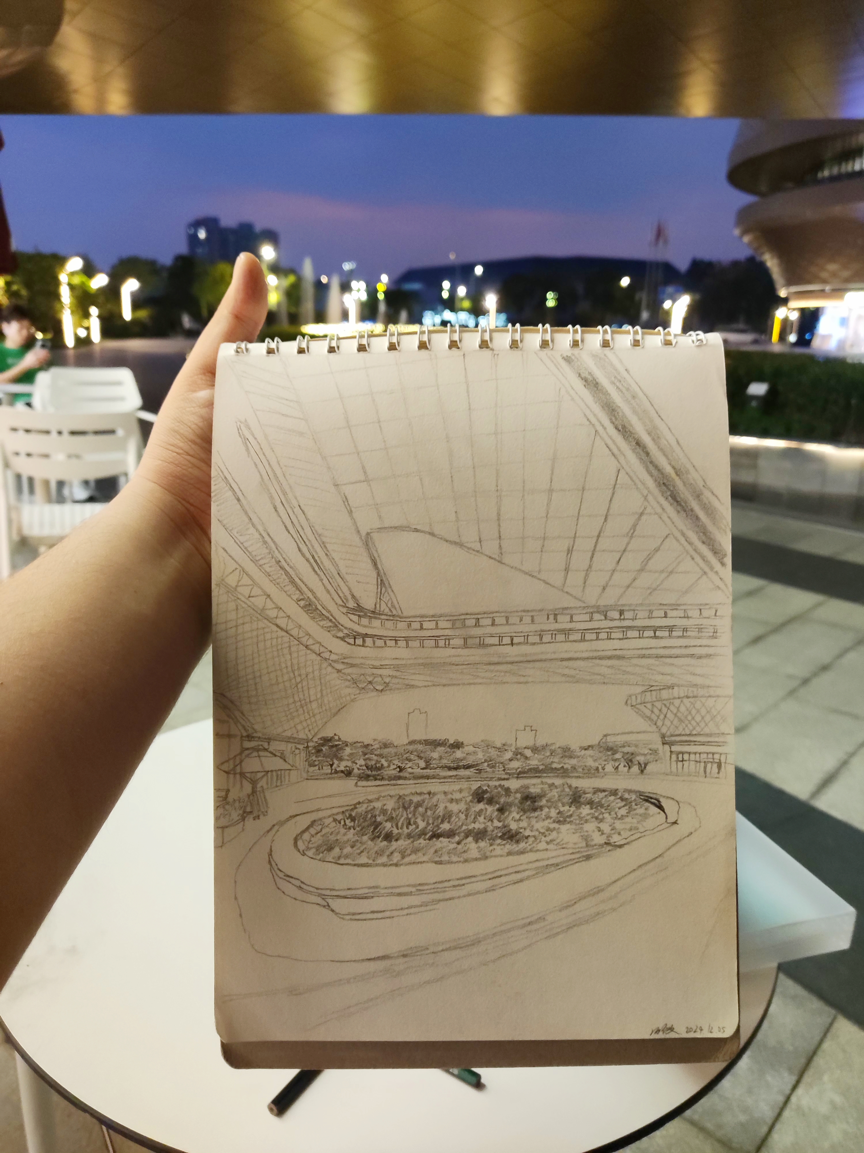 速写-无限极广场02_汤俊文MRTJW-站酷ZCOOL