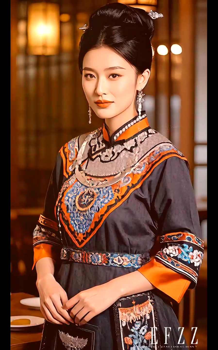 贵州江西苗族主题酒店制服-苗族传统非遗刺绣演出服_EFZZ制服设计-站酷ZCOOL