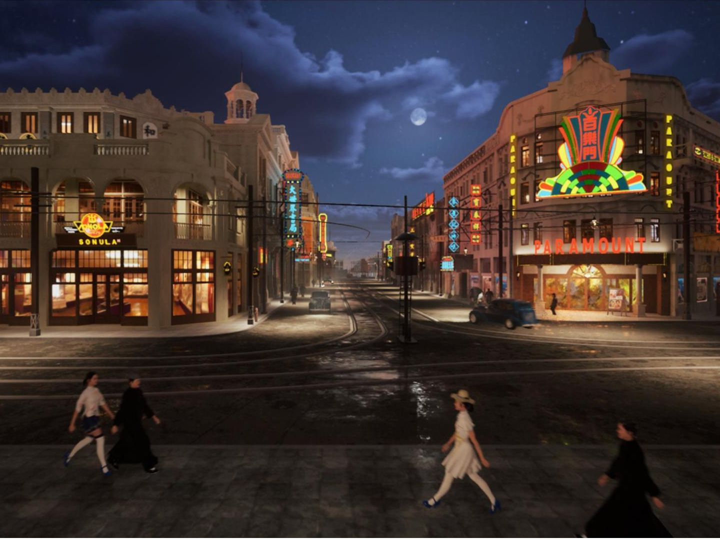 UE5弧形屏互动案例《夜上海》_肖枫FENG-站酷ZCOOL