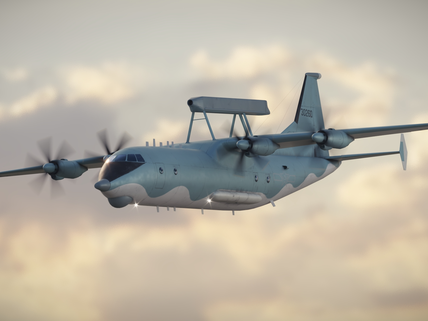 空警200预警机_XiaobuCG-站酷ZCOOL