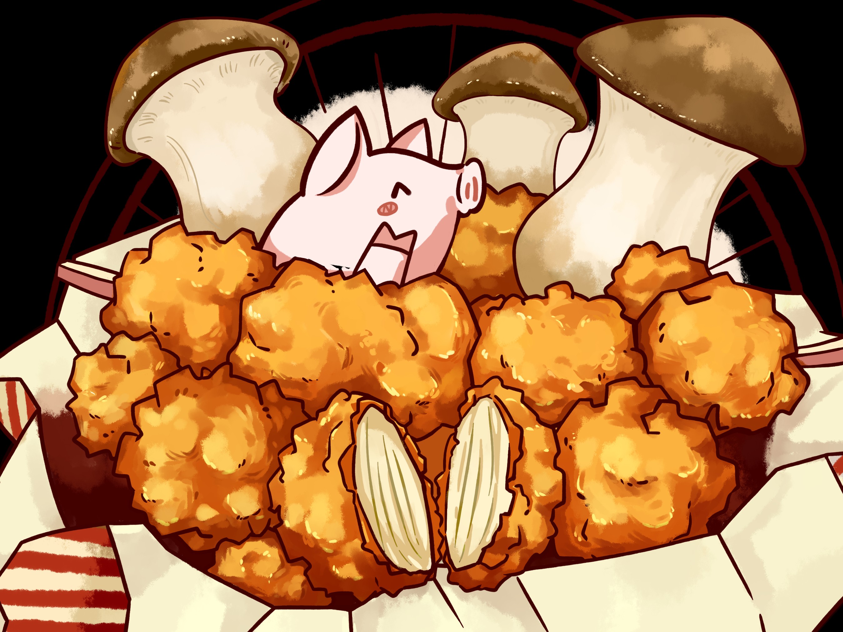 食物插画_EI_KI-站酷ZCOOL