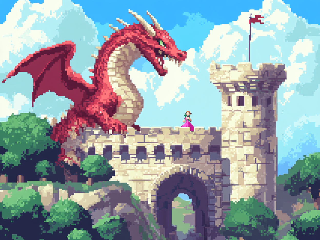 勇者与魔龙_許鲜AIGCArt-站酷ZCOOL