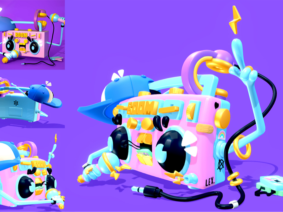 【maya建模】卡通收音机机器人模型制作教程。_Alan安澜-站酷ZCOOL