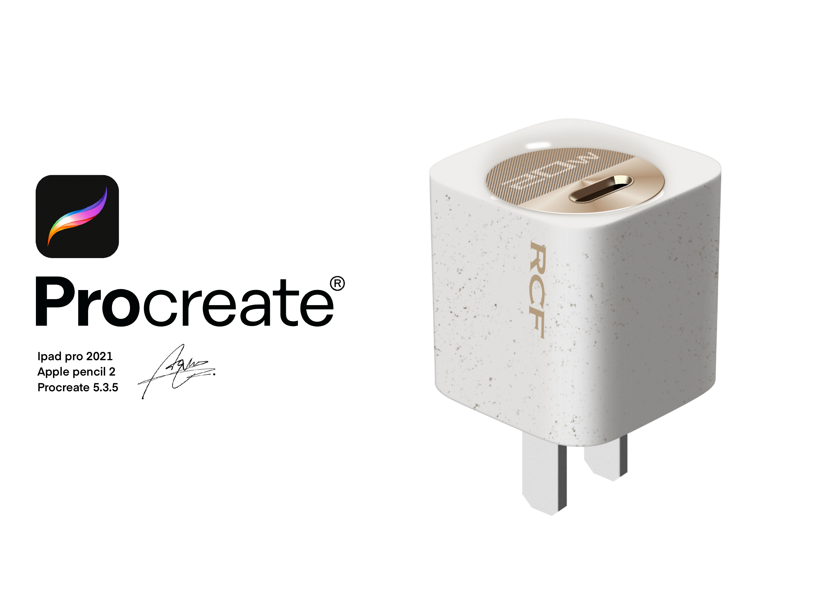 如何用Procreate去给产品进行2D渲染？_Aqunzz-站酷ZCOOL