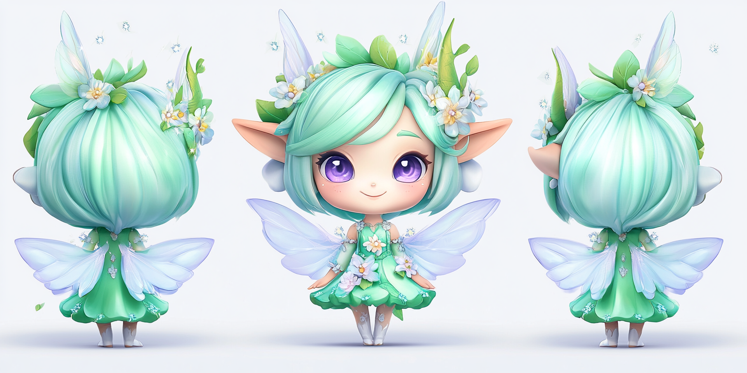 AIGC作品-IP设计三视图练习_七秒忘流年-站酷ZCOOL