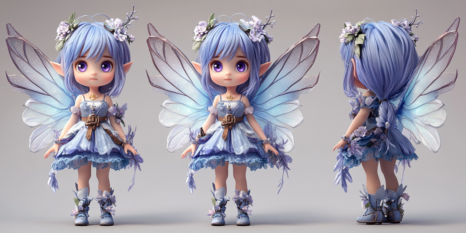 AIGC作品-IP设计三视图练习_七秒忘流年-站酷ZCOOL