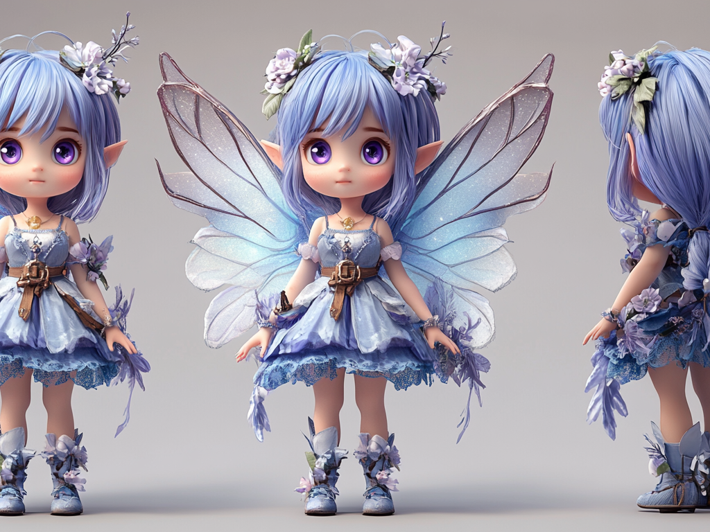 AIGC作品-IP设计三视图练习_七秒忘流年-站酷ZCOOL