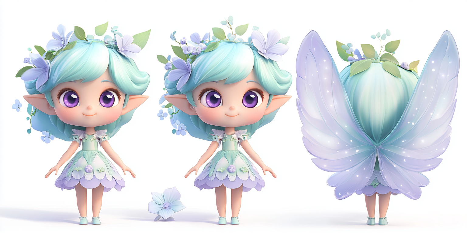 AIGC IP设计 x 三视图练习_大橙子0817-站酷ZCOOL