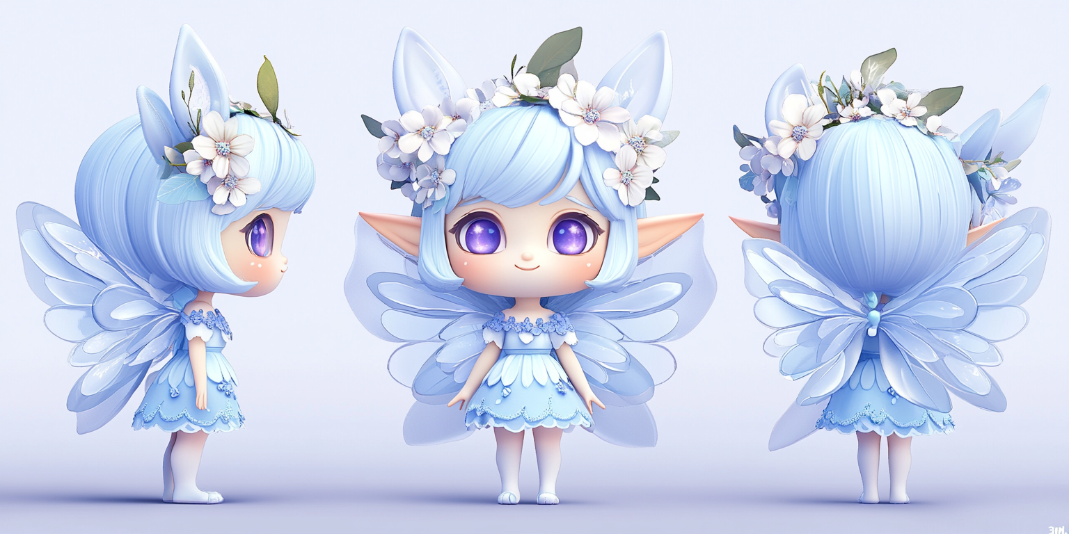 AIGC IP设计 x 三视图练习_大橙子0817-站酷ZCOOL