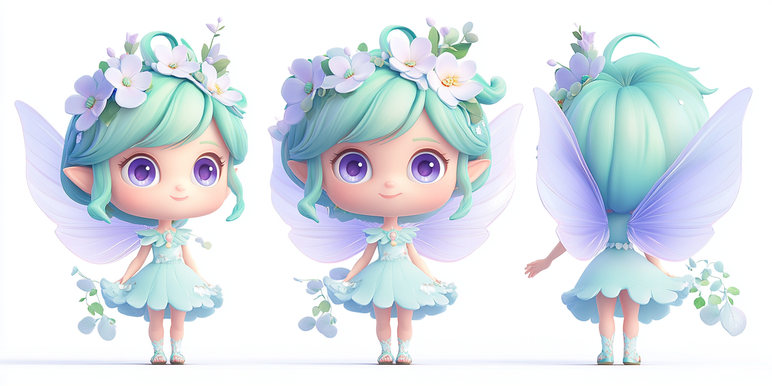 AIGC IP设计 x 三视图练习_大橙子0817-站酷ZCOOL