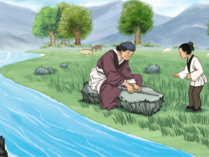 铁杵成针2_阊阖-站酷ZCOOL