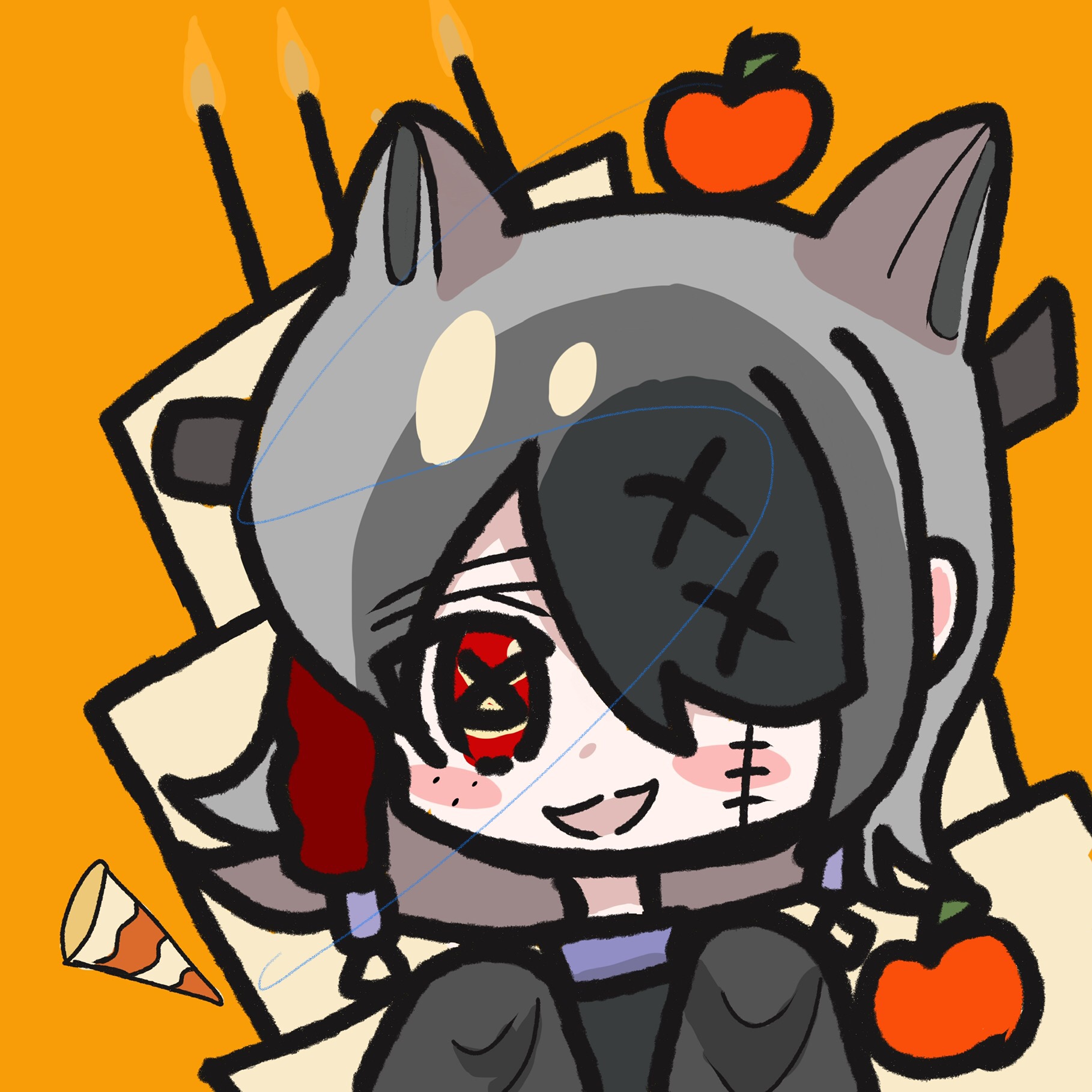 QQ人半身（接稿_无影1094-站酷ZCOOL