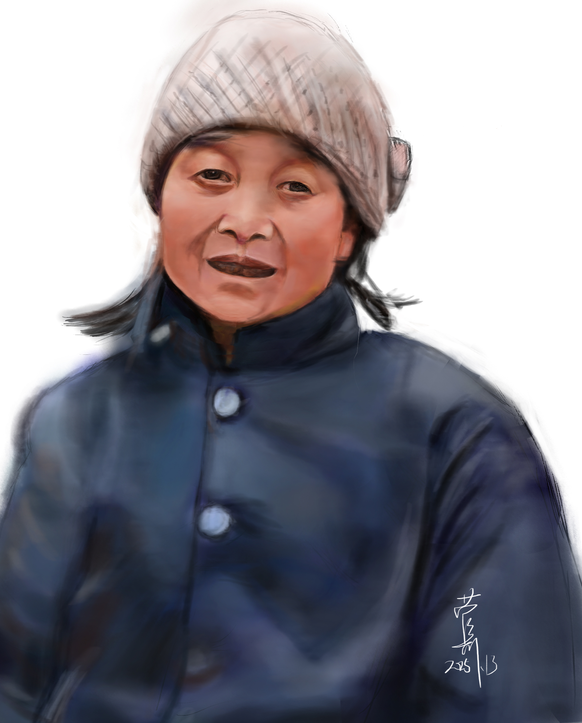 我的奶奶_逆风飞扬126-站酷ZCOOL