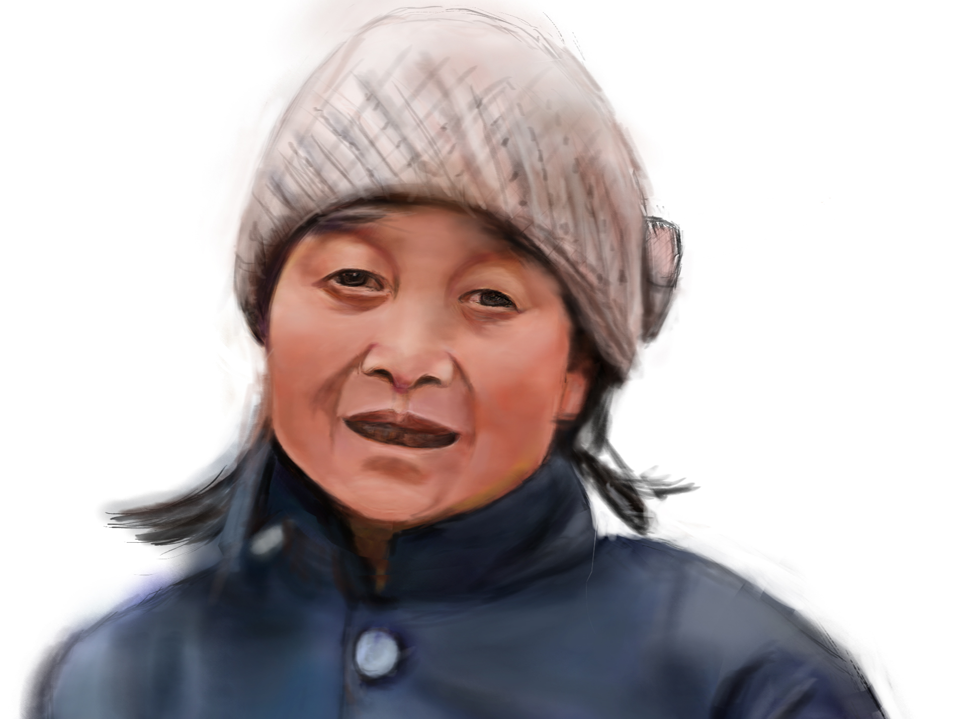 我的奶奶_逆风飞扬126-站酷ZCOOL