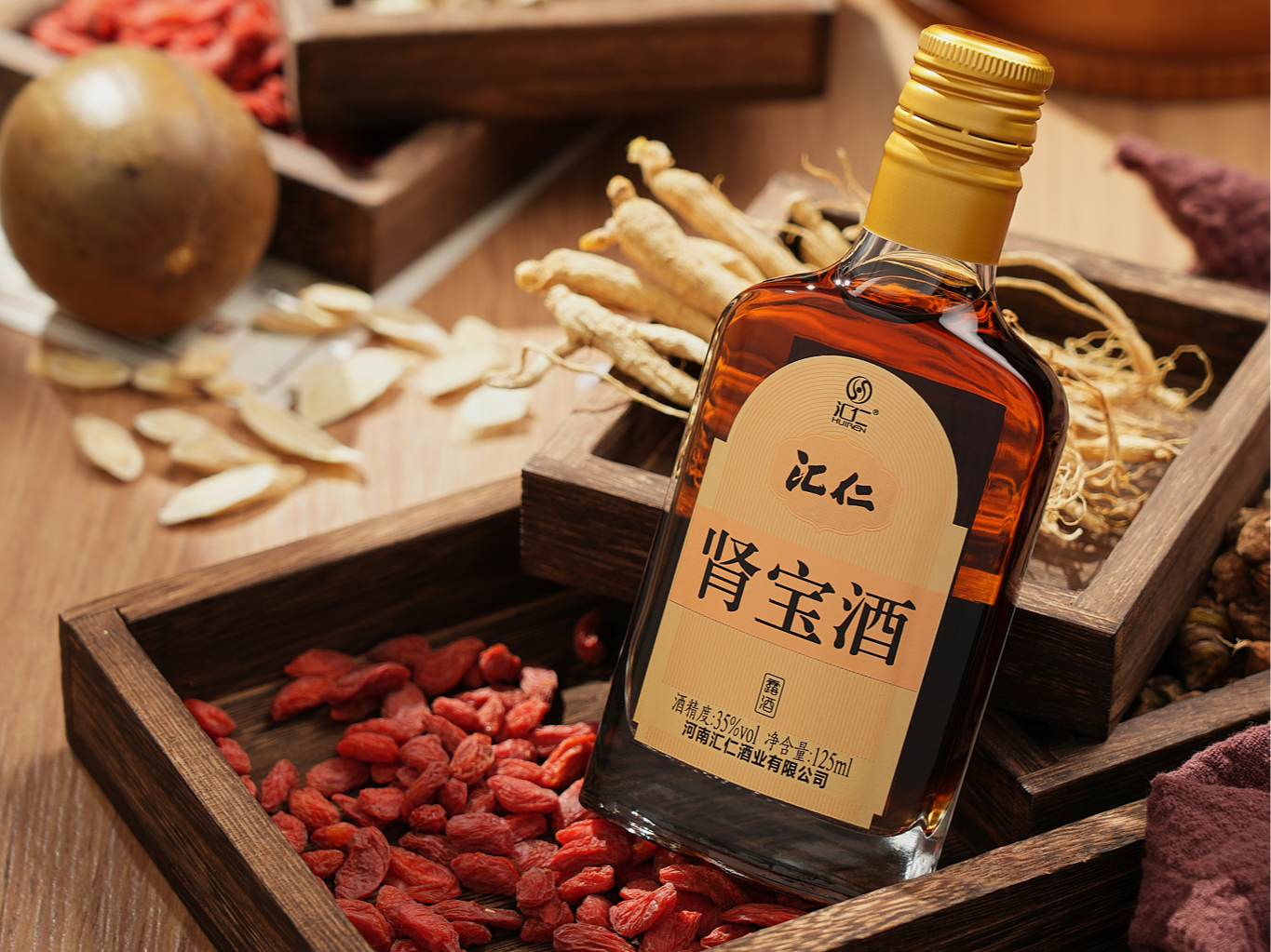 【汇仁肾宝酒】药酒的中式氛围场景拍摄_请叫我石劲拍-站酷ZCOOL