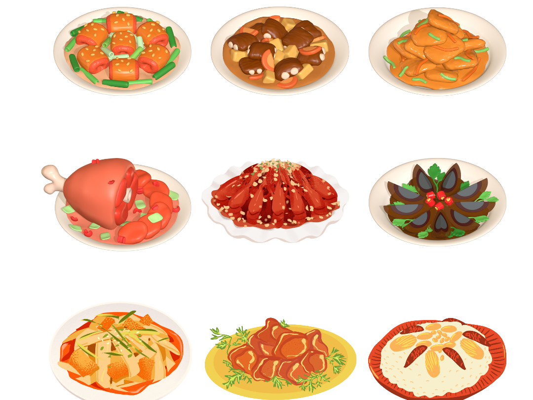 新年贴纸素材_飞飞_FvFv-站酷ZCOOL