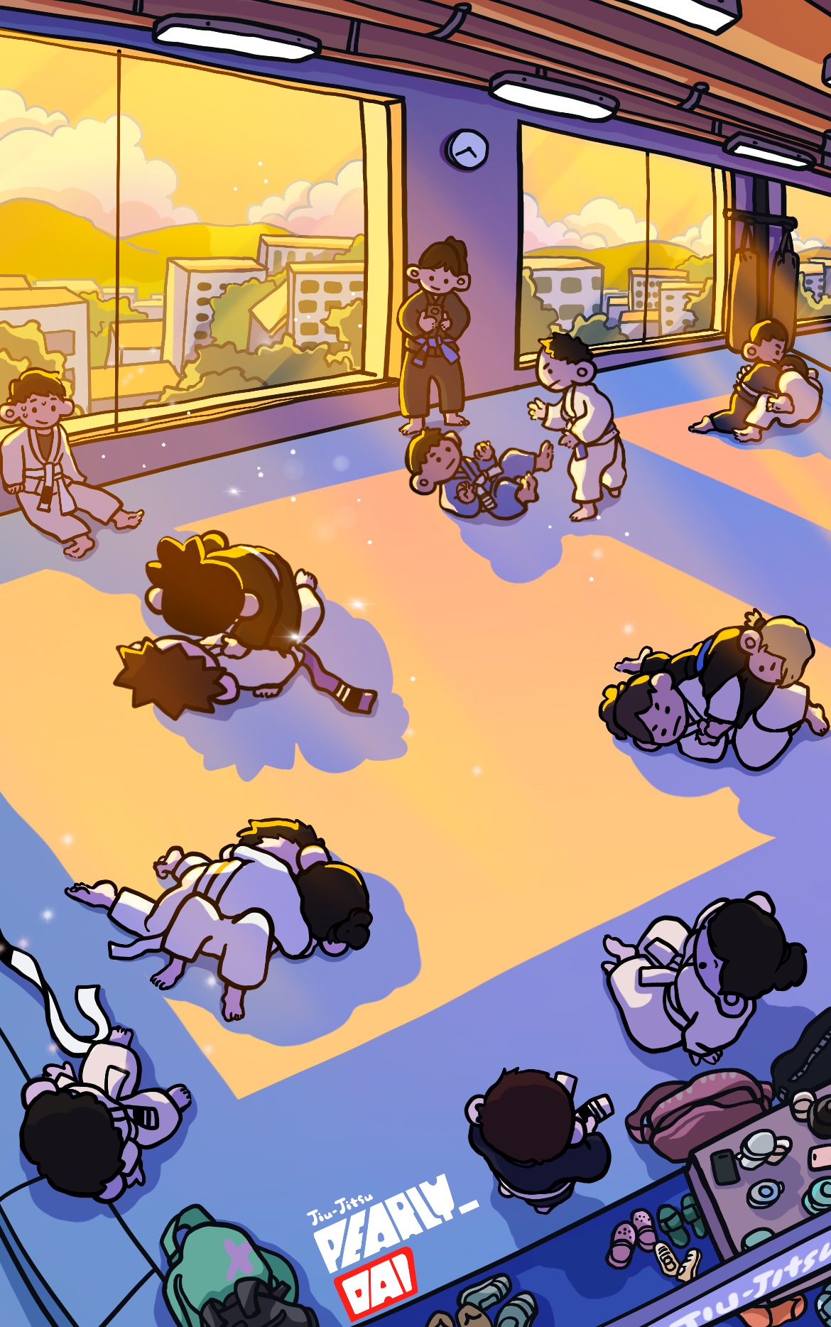 PEARLY-DAI/柔术训练的小小治愈时刻_还是STOP吖-站酷ZCOOL