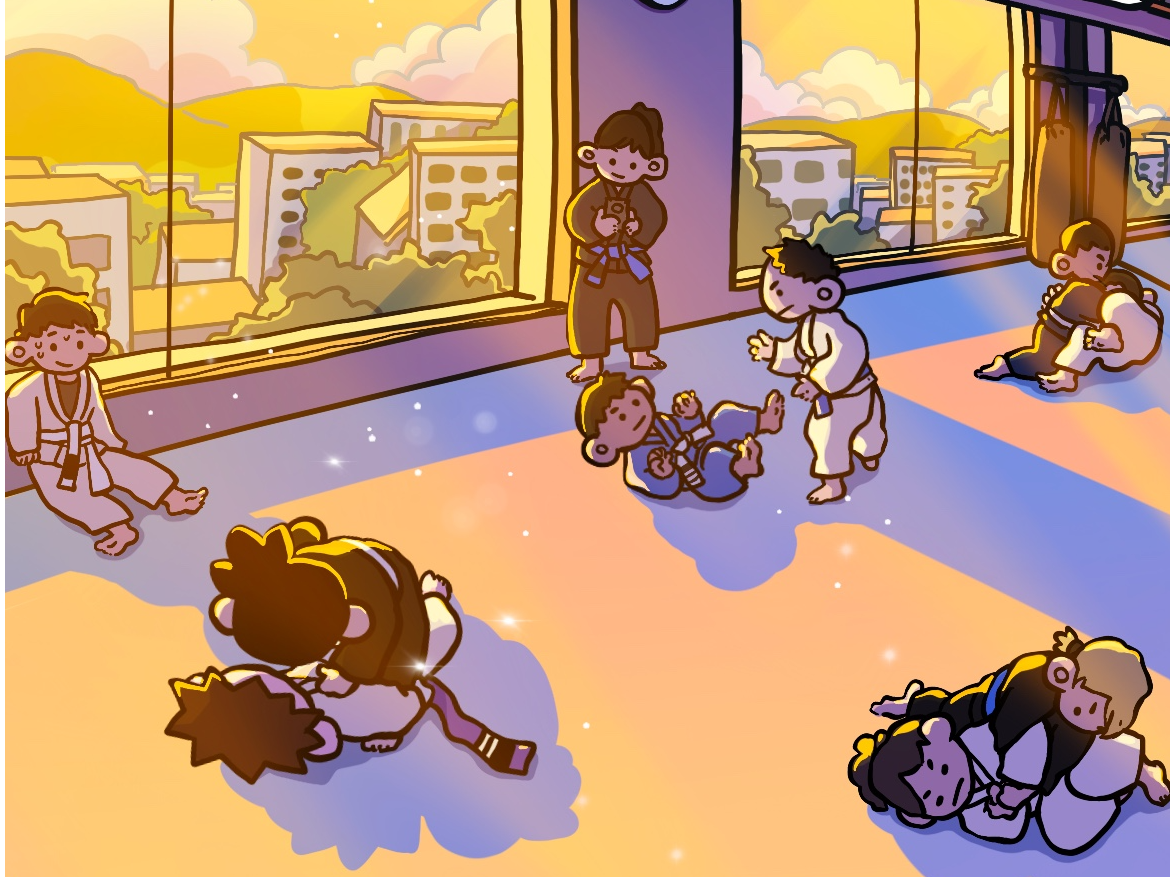 PEARLY-DAI/柔术训练的小小治愈时刻_还是STOP吖-站酷ZCOOL