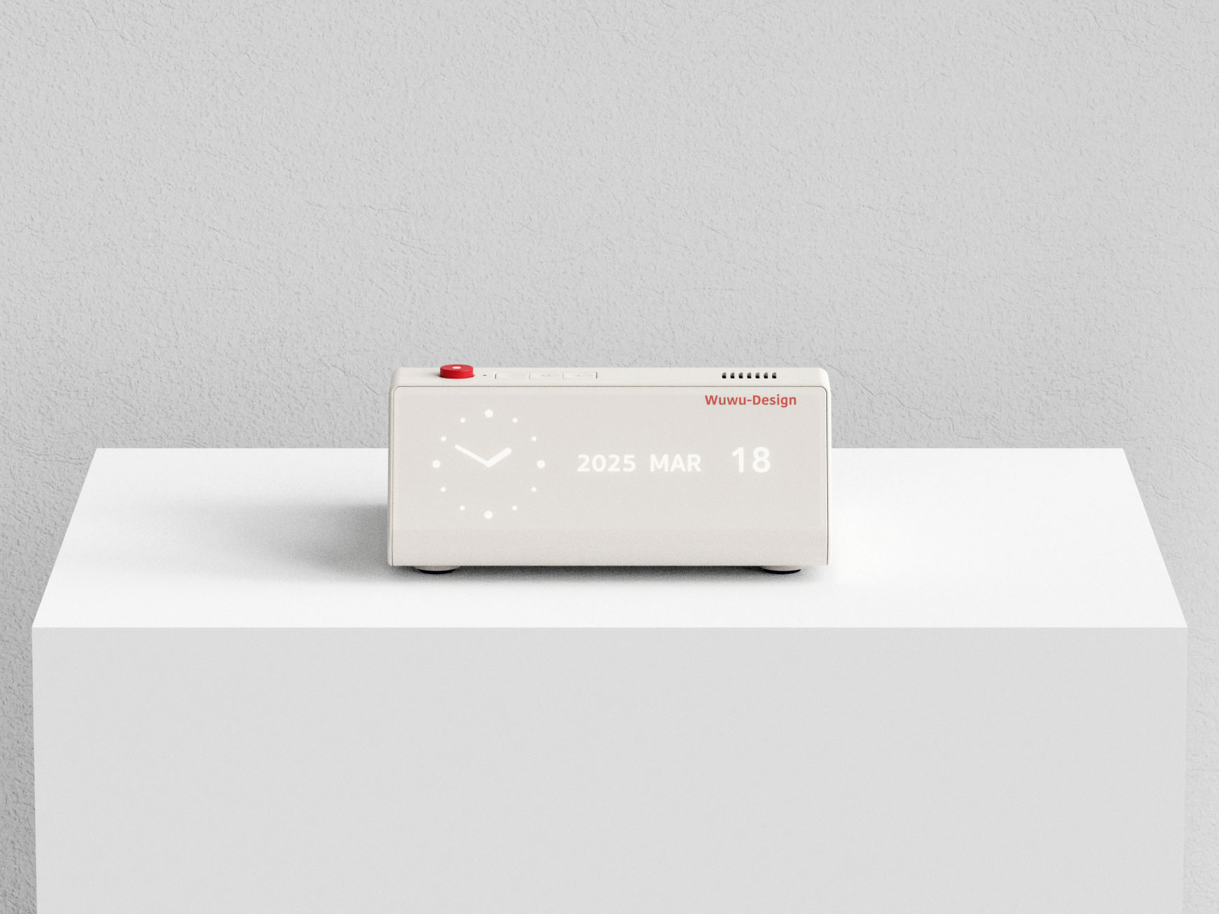 Desk Clock - 极简有趣的桌面时钟_物物设计Charie-站酷ZCOOL