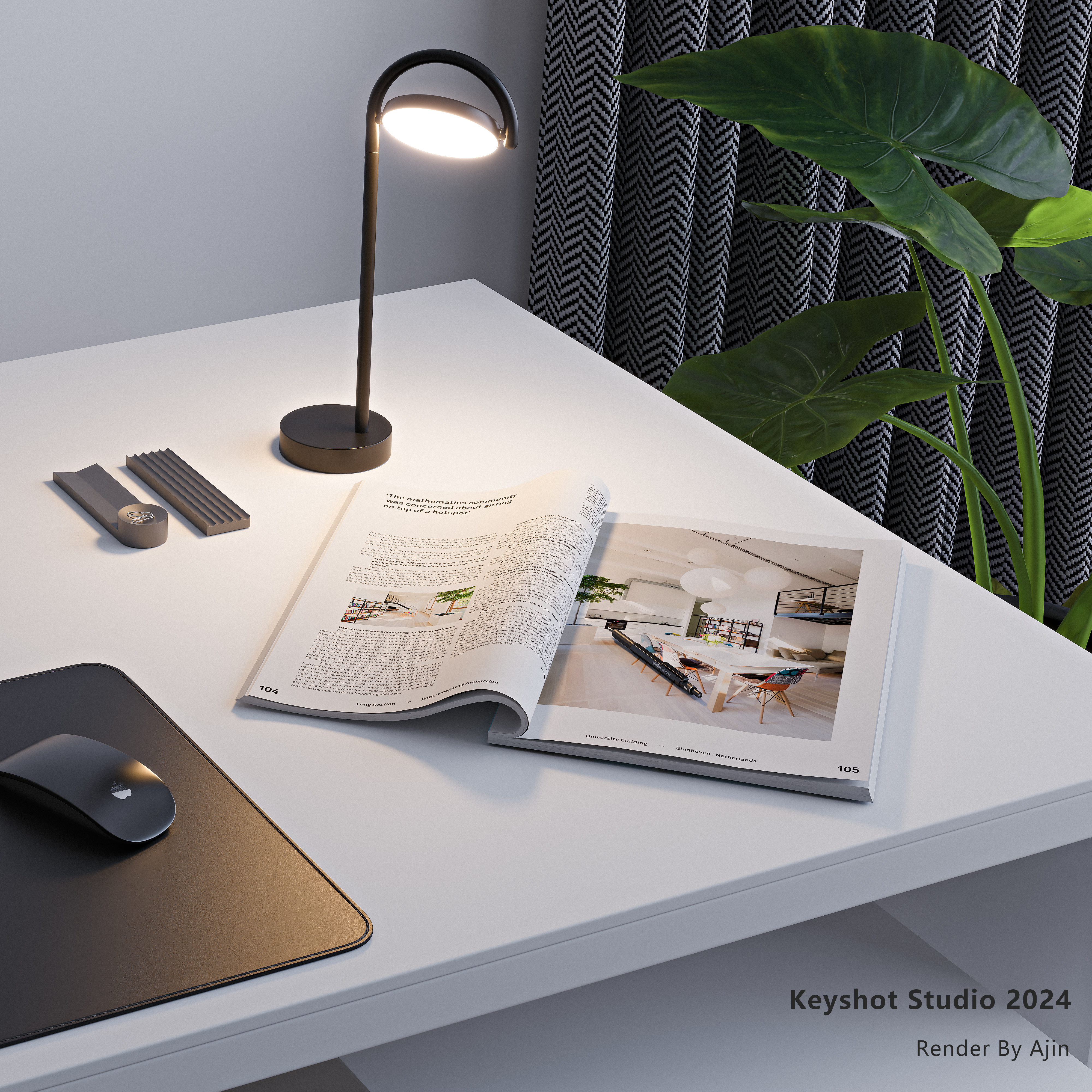 Keyshot室内渲染_阿金Render-站酷ZCOOL