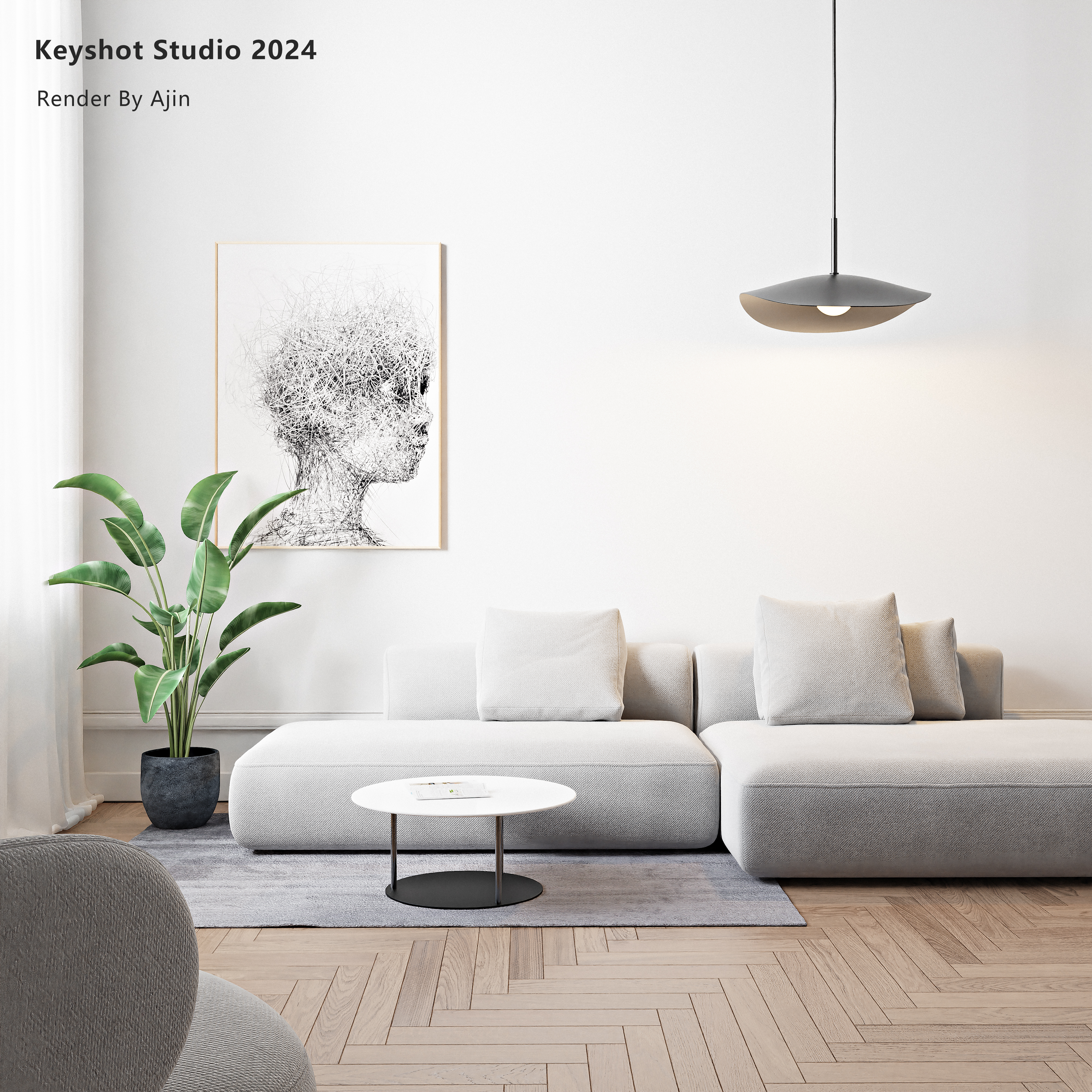 Keyshot室内渲染_阿金Render-站酷ZCOOL