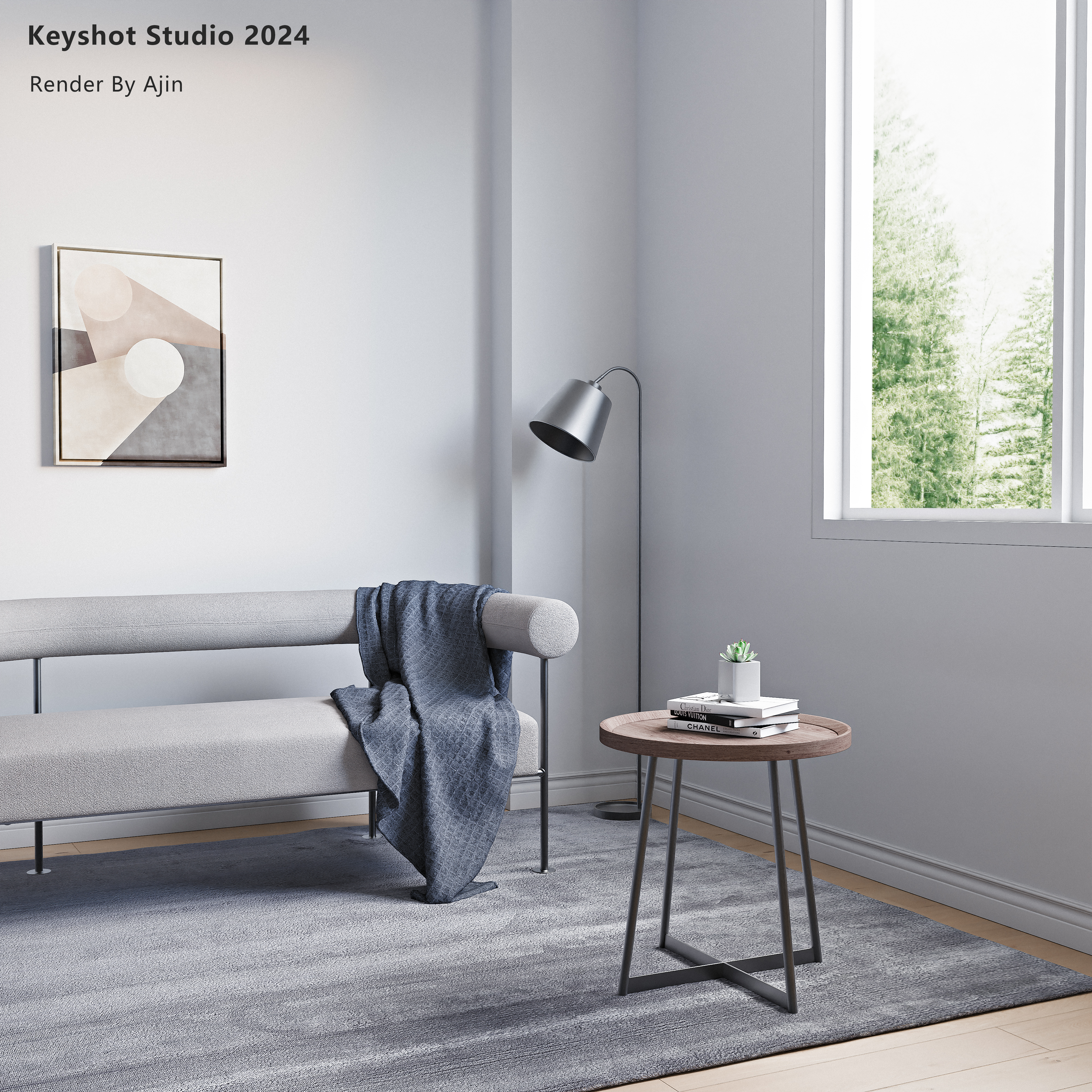 Keyshot室内渲染_阿金Render-站酷ZCOOL