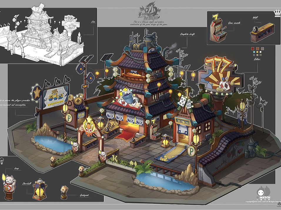 Maya-古风场景赌场模型制作教程。maya建模基础教程_Alan安澜-站酷ZCOOL