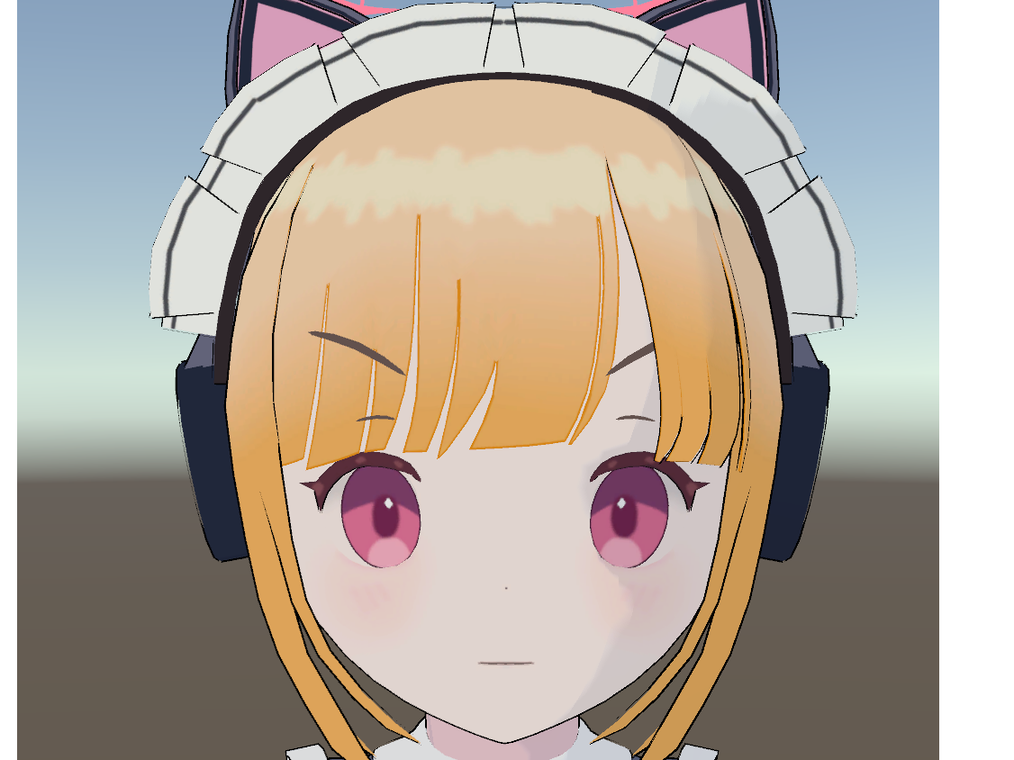 3D VRM虚拟形象，与live2D相同设备可使用 (女仆小桃2)_凑琴叶-站酷ZCOOL