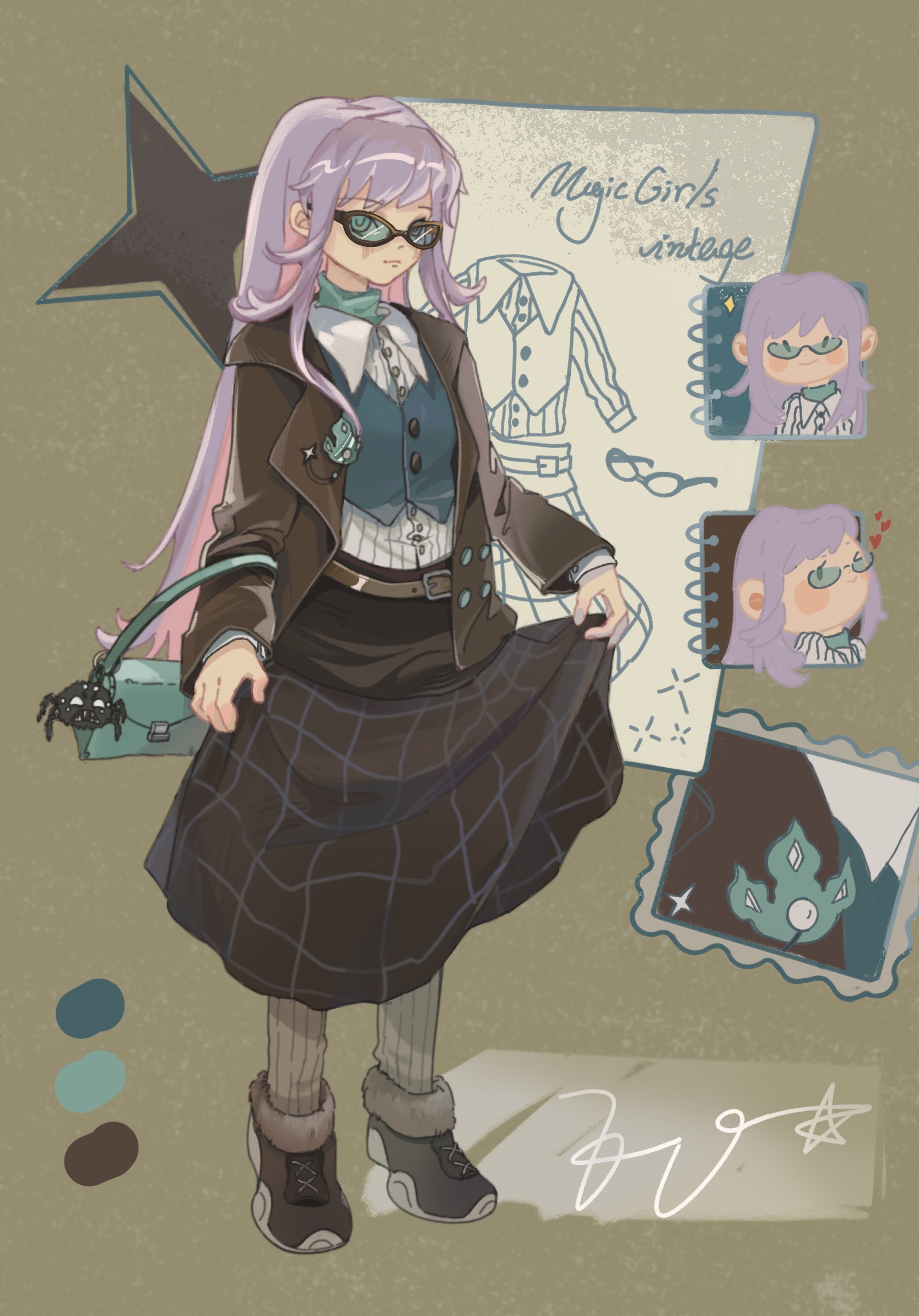 复古穿搭ootd_D第19-站酷ZCOOL