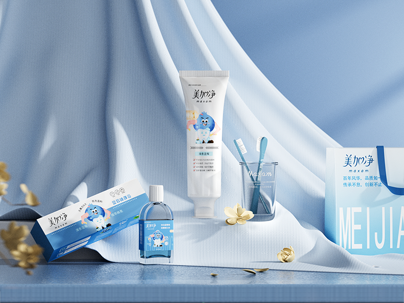 美加净牙膏包装_SOLN妮-站酷ZCOOL
