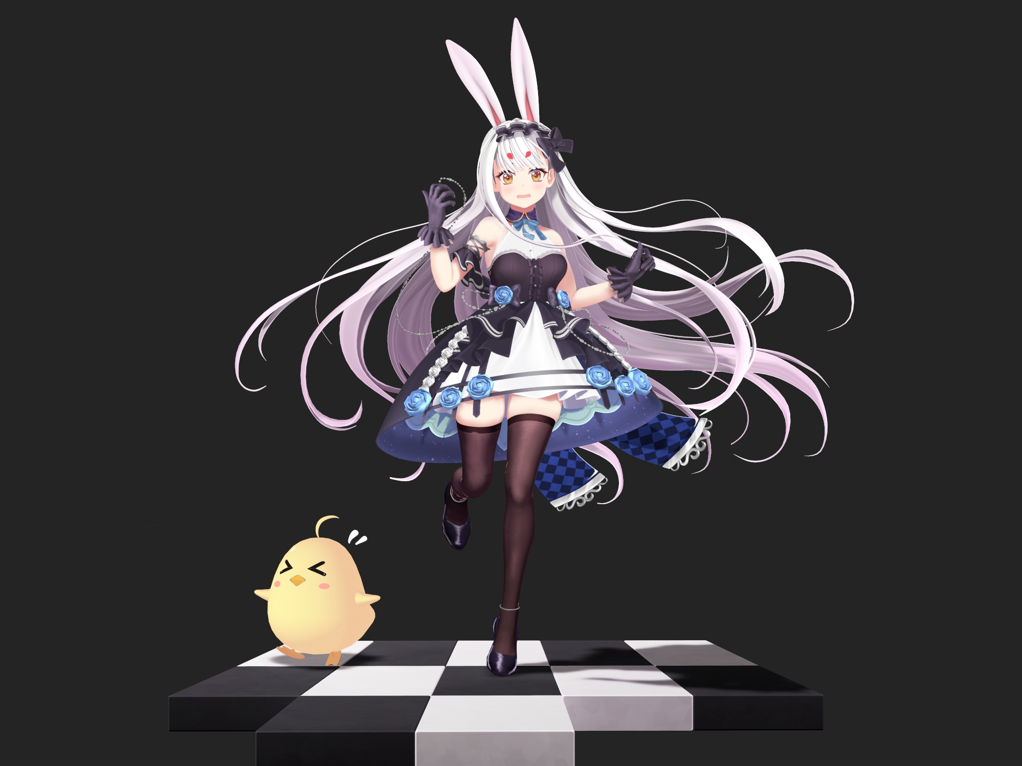 碧蓝航线-岛风-不思议国度的白兔-手办_赵焕蝶-站酷ZCOOL