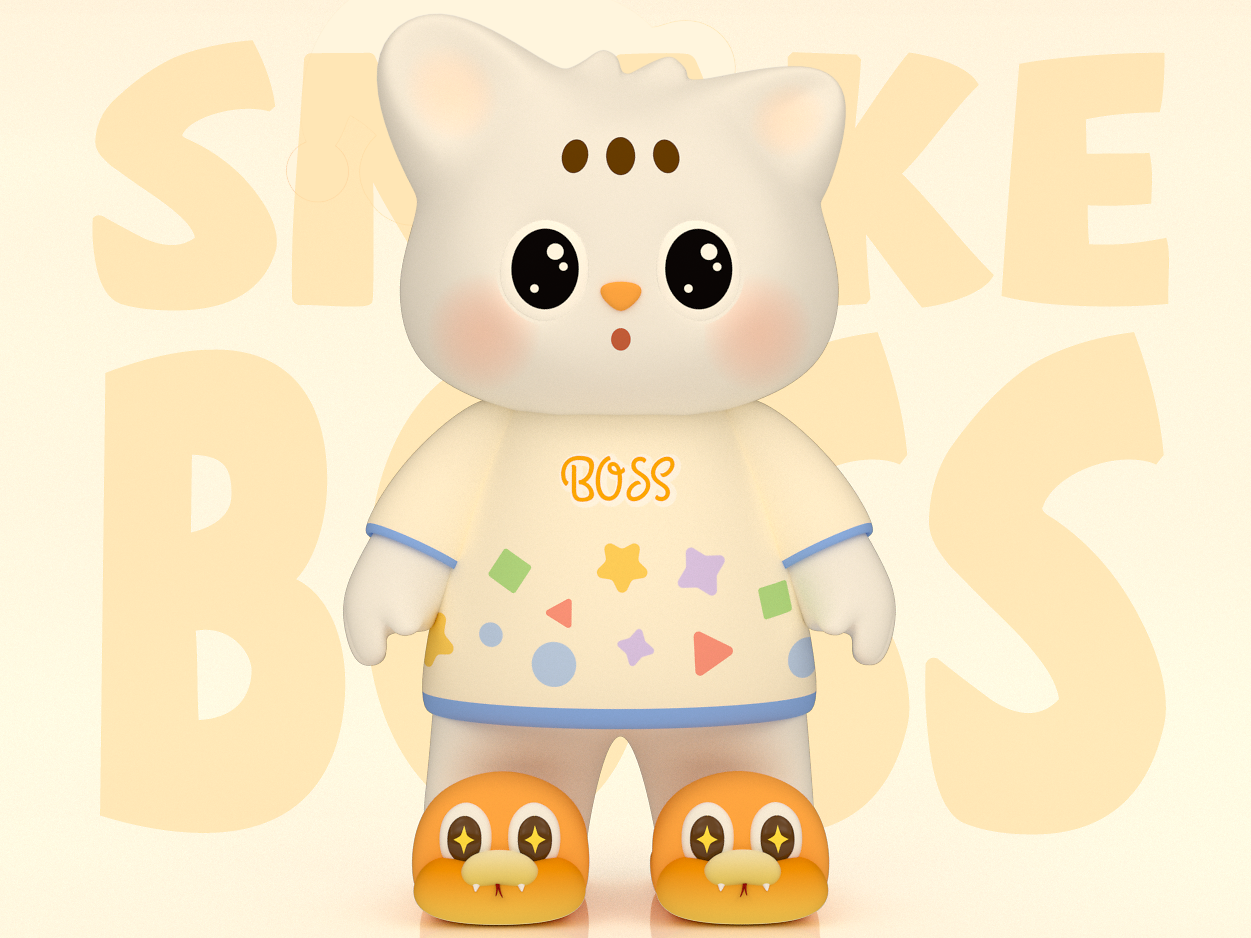 IP形象“BOSS CAT”渲染_郑嘤嘤-站酷ZCOOL