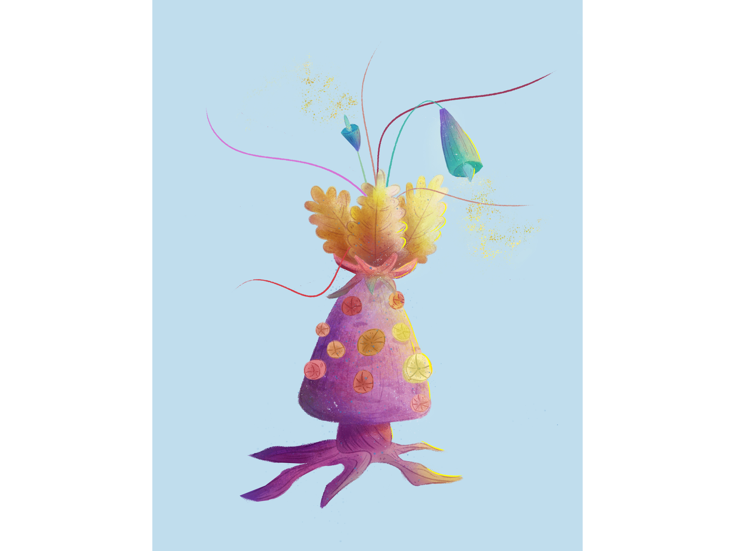 植物单体,梦幻小植物_瑷jane兔子-站酷ZCOOL