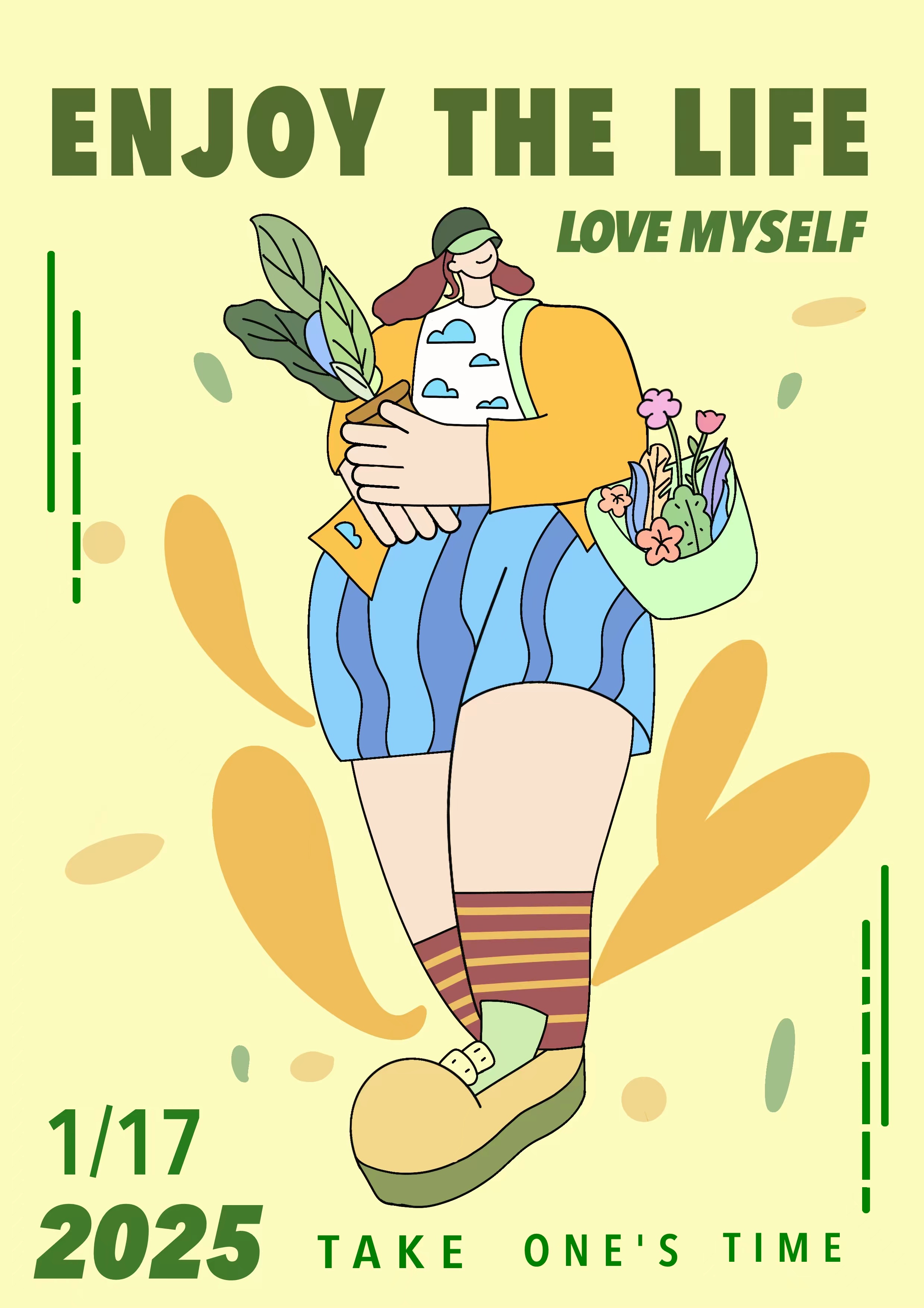 扁平插画_慢等-站酷ZCOOL