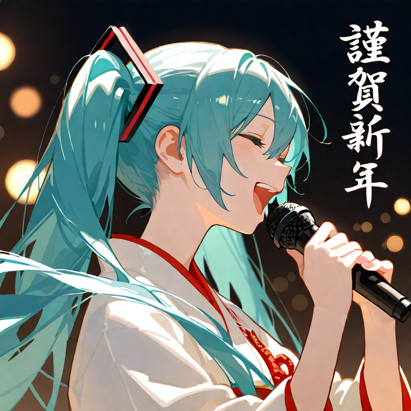 【sd】Miku 新年快乐_crime_prime-站酷ZCOOL