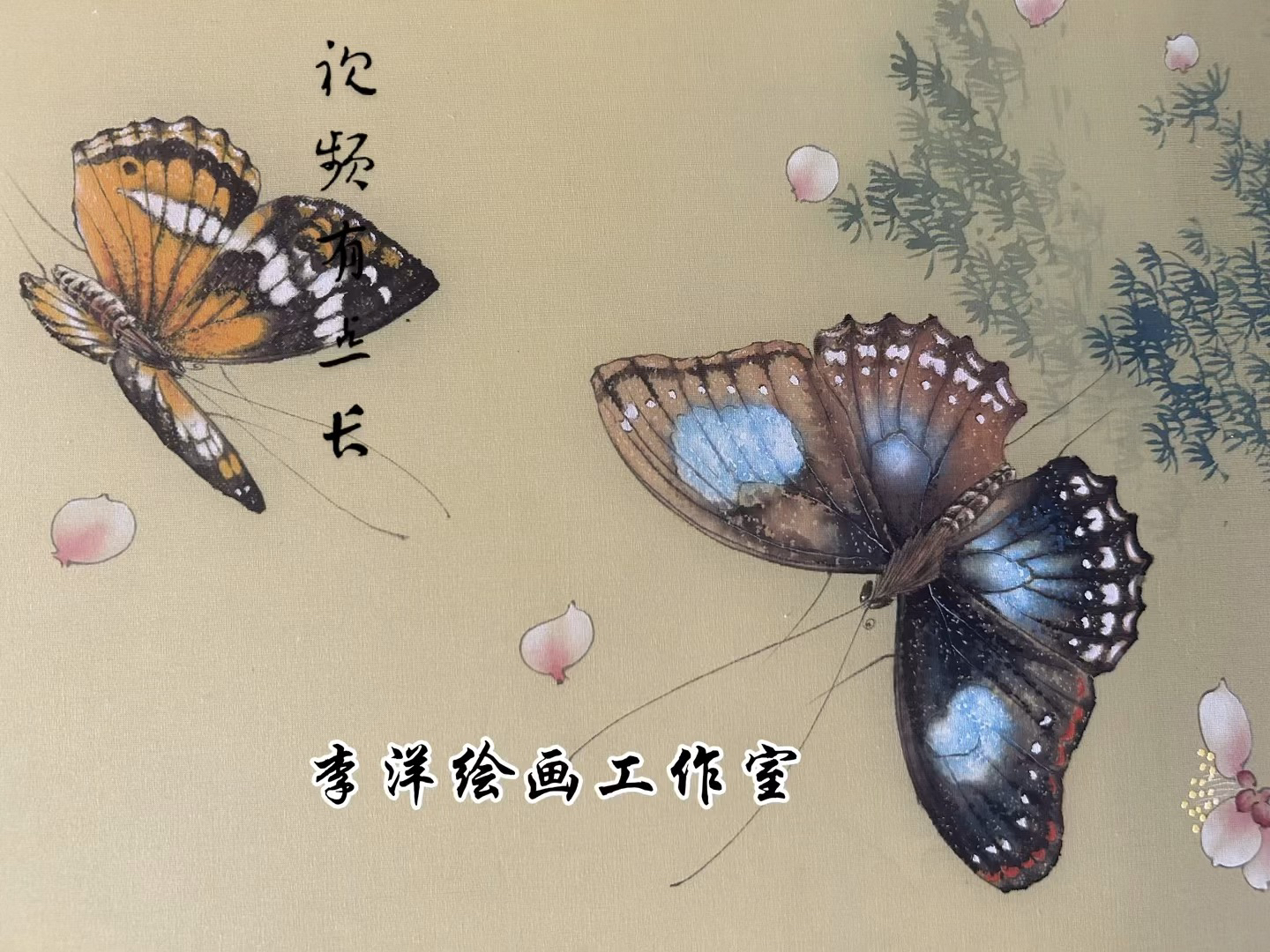 百蝶图_李洋绘画工作室-站酷ZCOOL