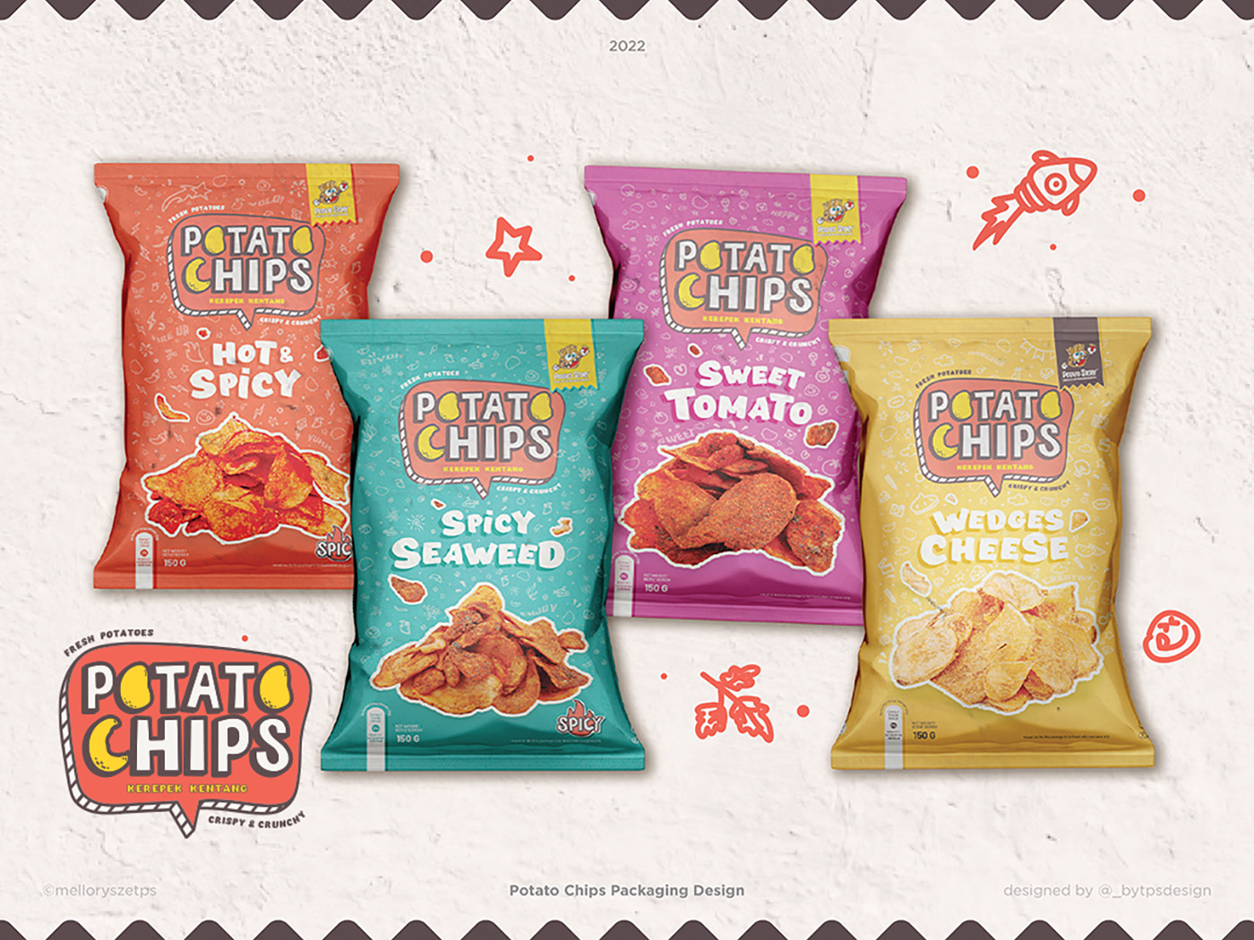 薯片包装设计 Potato Chips Packaging Design _MellorySze-站酷ZCOOL